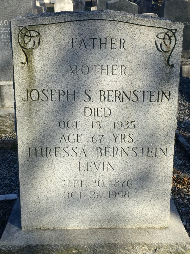 Headstone - Documenting Maine Jewry
